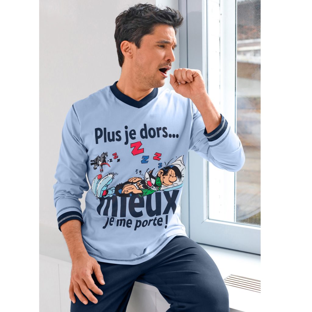 Pyjama polaire Tom et Jerry avec inscription Jerey • Tous en Pyjama