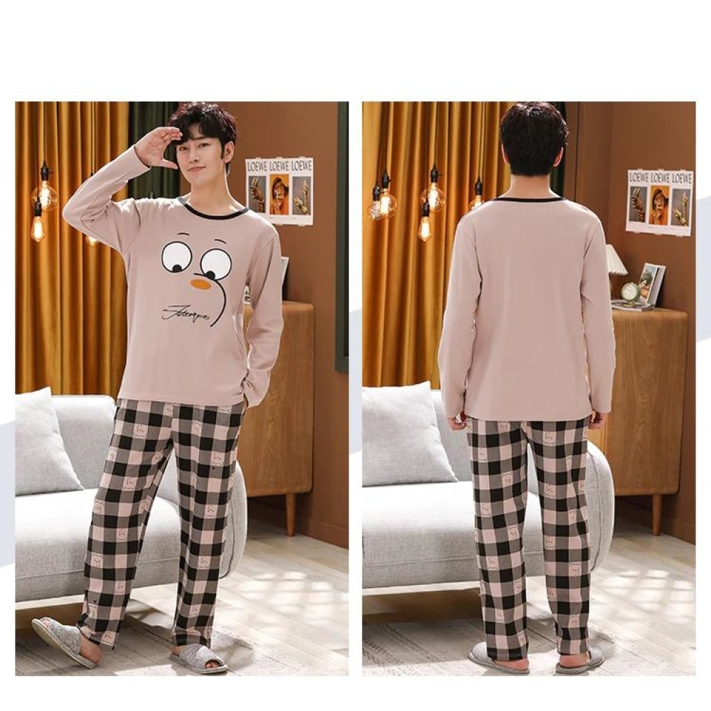 Pyjama rosé avec figure drôle pour homme • Tous en Pyjama