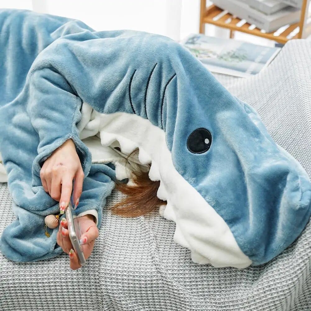 Combinaison complète de requin douce et chaude • Tous en Pyjama